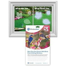 WindowAlert Classic Square Anti-Collision Decal - UV-Reflective Window ...