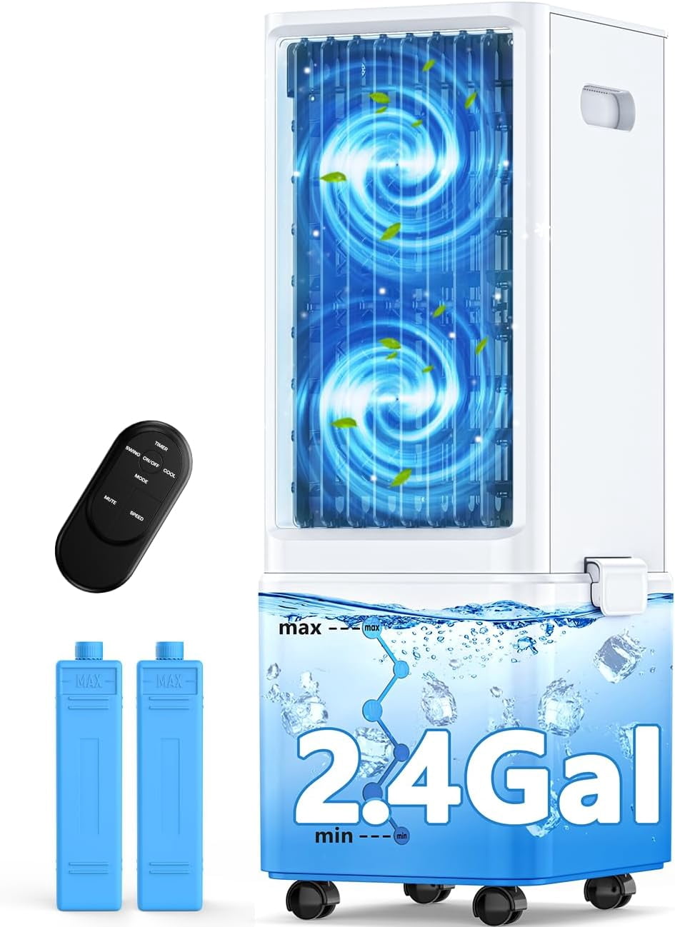 Windowless Air Conditioner w/ 4 Modes & 3 Speeds, Waterless Alert, 2.4 ...