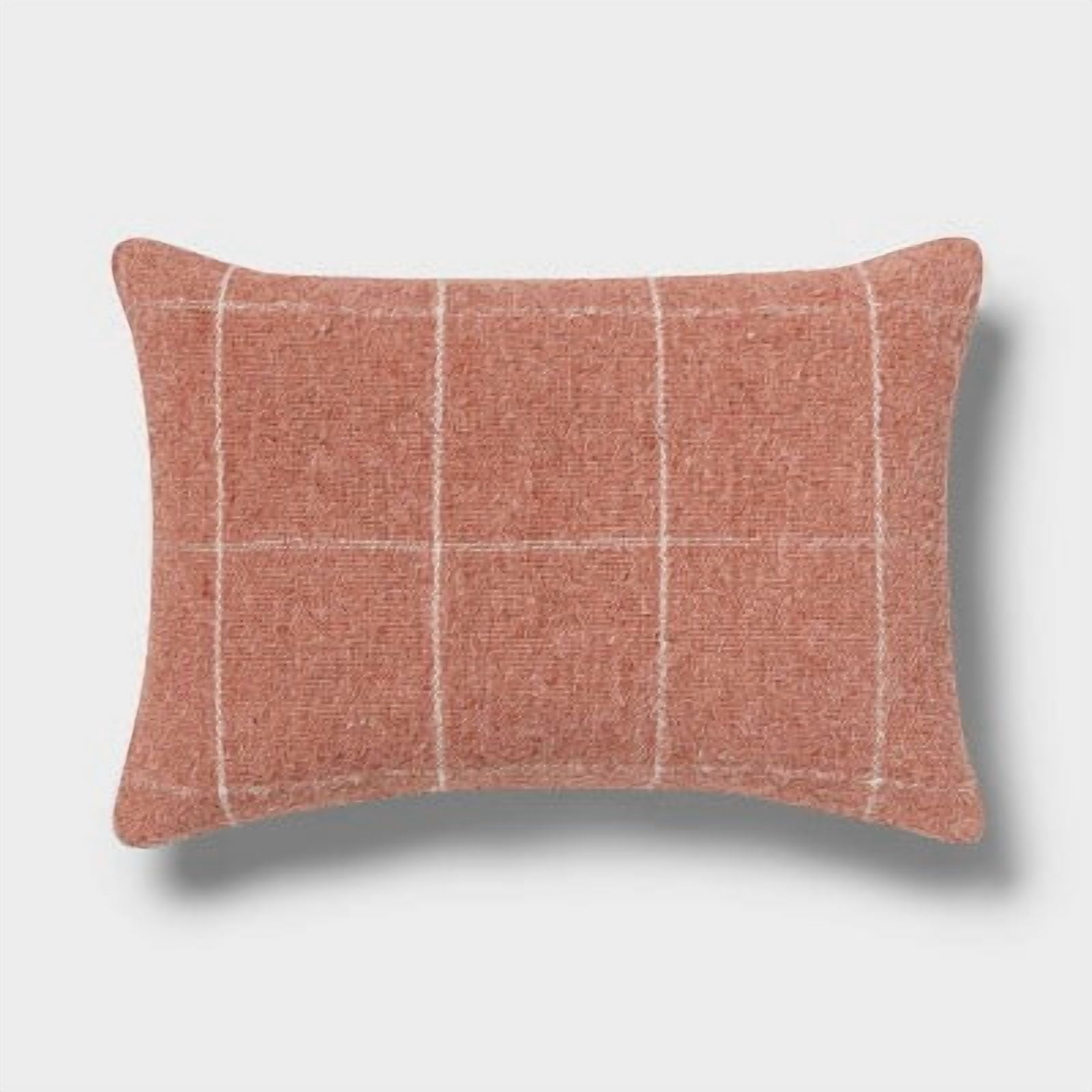 Windowpane Woven Decorative Pillow Oblong - Walmart.com