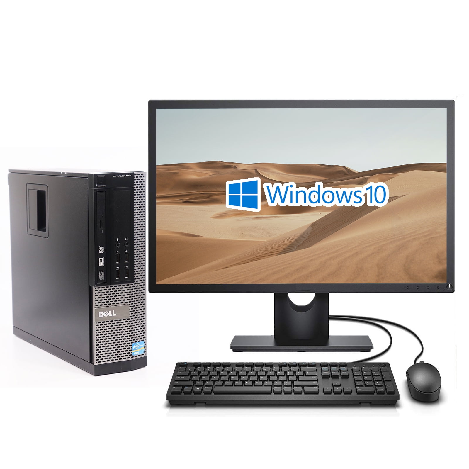 Windows 10 Pro 64bit Fast Dell 790 Desktop Computer Tower PC Intel Quad ...