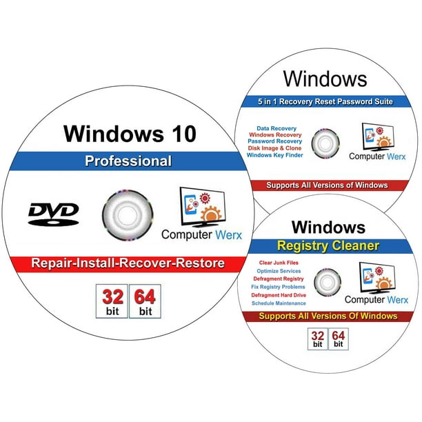 Computer Werx: Windows 10, Professional 32/64 Bit Reset Recovery Suite ...