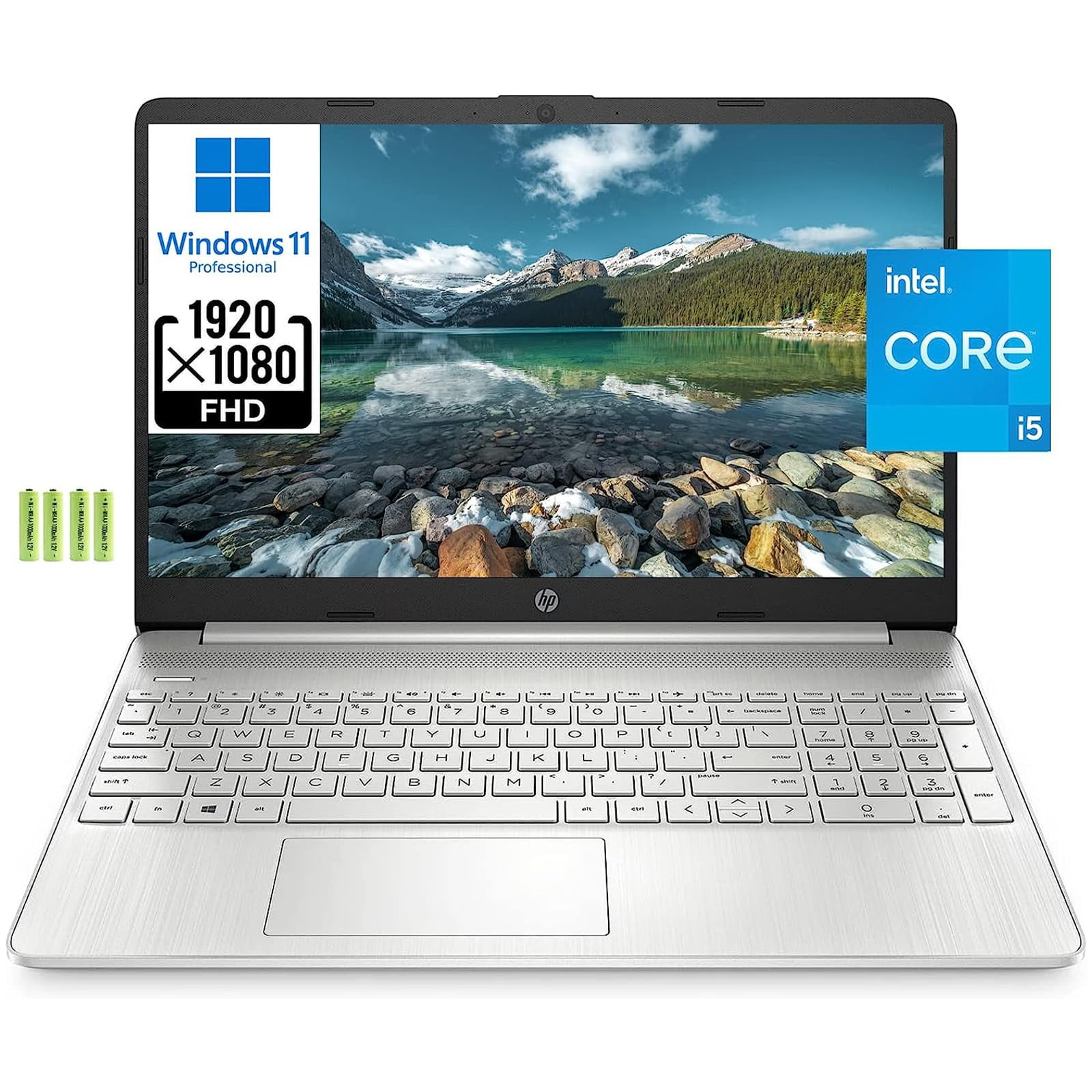 [Windows 11 Pro]HP 15 15.6" FHD Business Laptop Computer, Quad Core ...