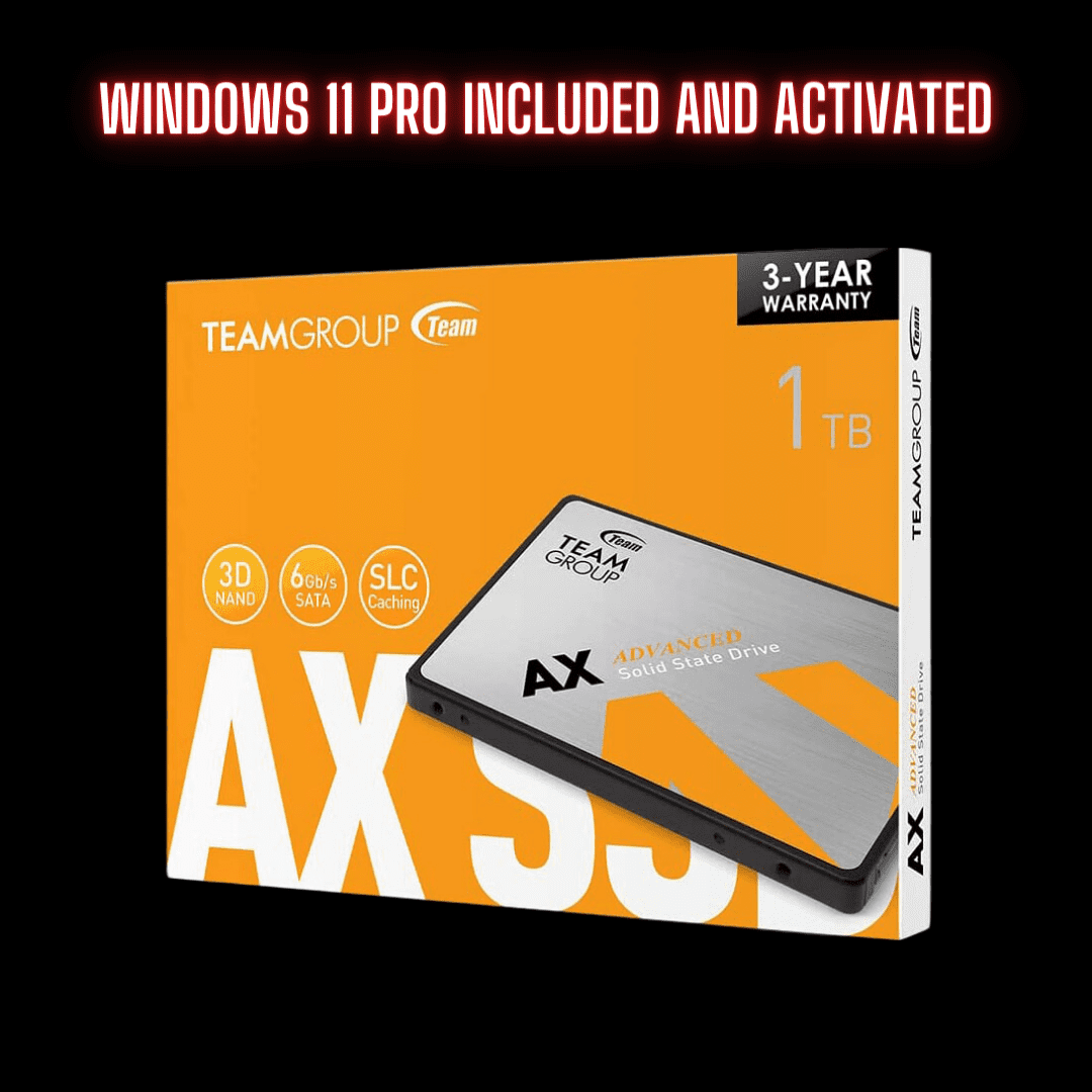 (Windows 11 Pro Installed and Activated) 1TB TeamGroup AX2 SSD ...