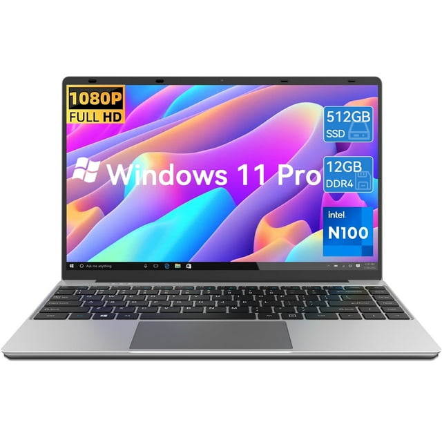 Windows 11 Pro Laptop 15.6inch | 12th Gen Intel N100 Processor | 12GB ...