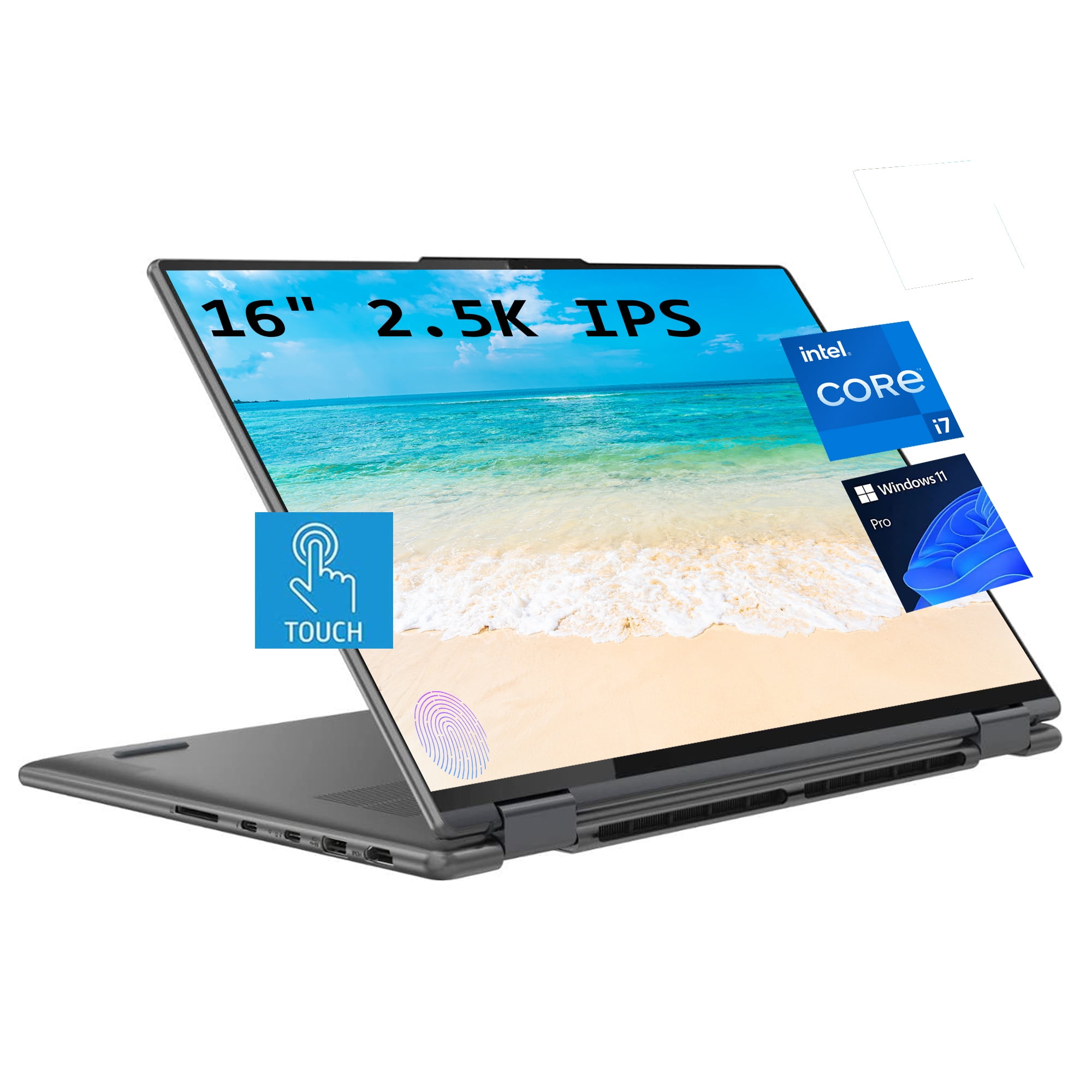 Lenovo Yoga 7i, Windows11 Pro, 16" 2.5K Touch, i7, 16GB RAM, 2TB SSD ...