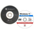 Windows 11 Professional 64 Bit DVD, Repair/Restore Software & Computer ...