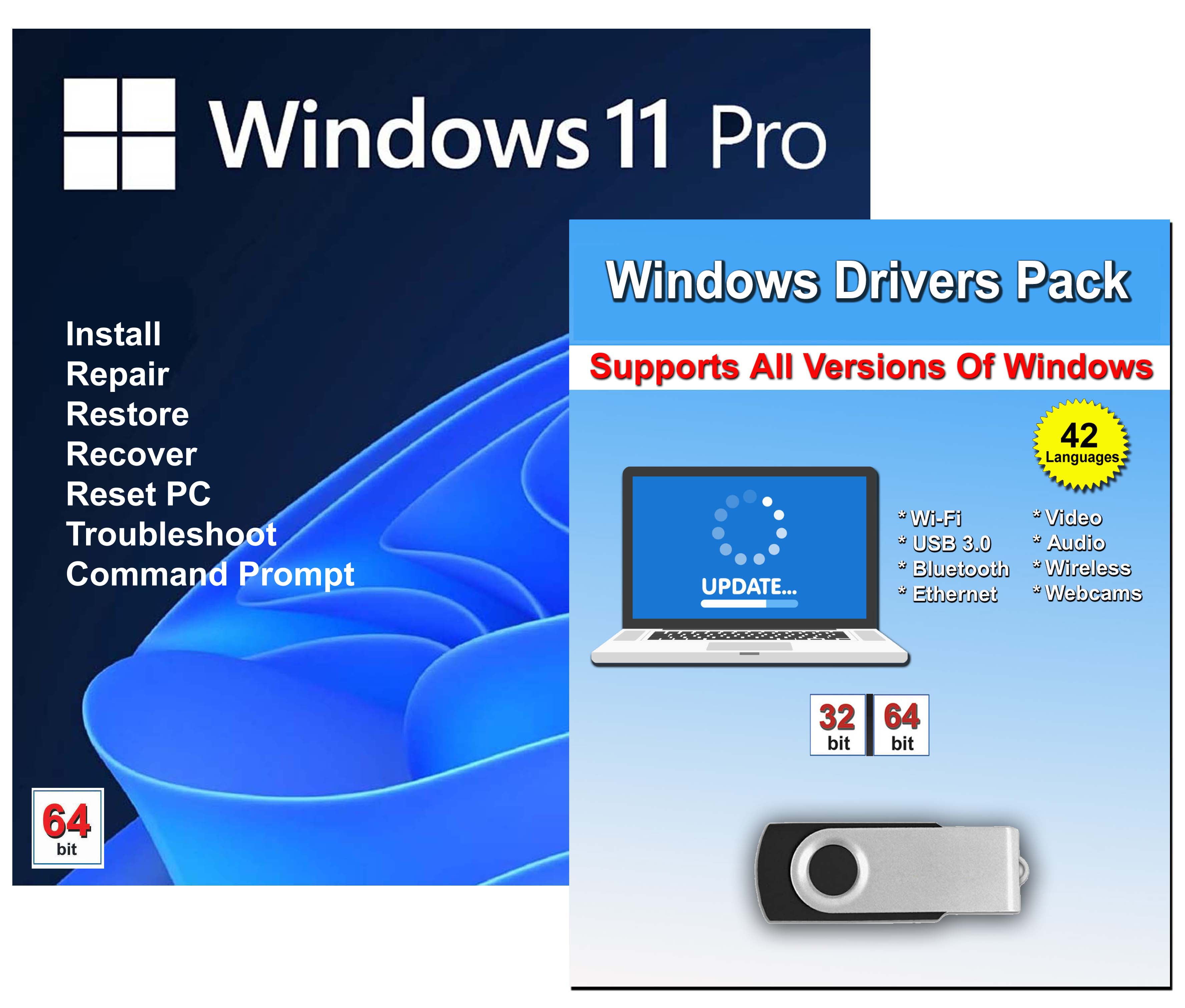 Windows 11 Pro 64 Bit USB with Drivers Pack in Nepal at NPR 24422 ...