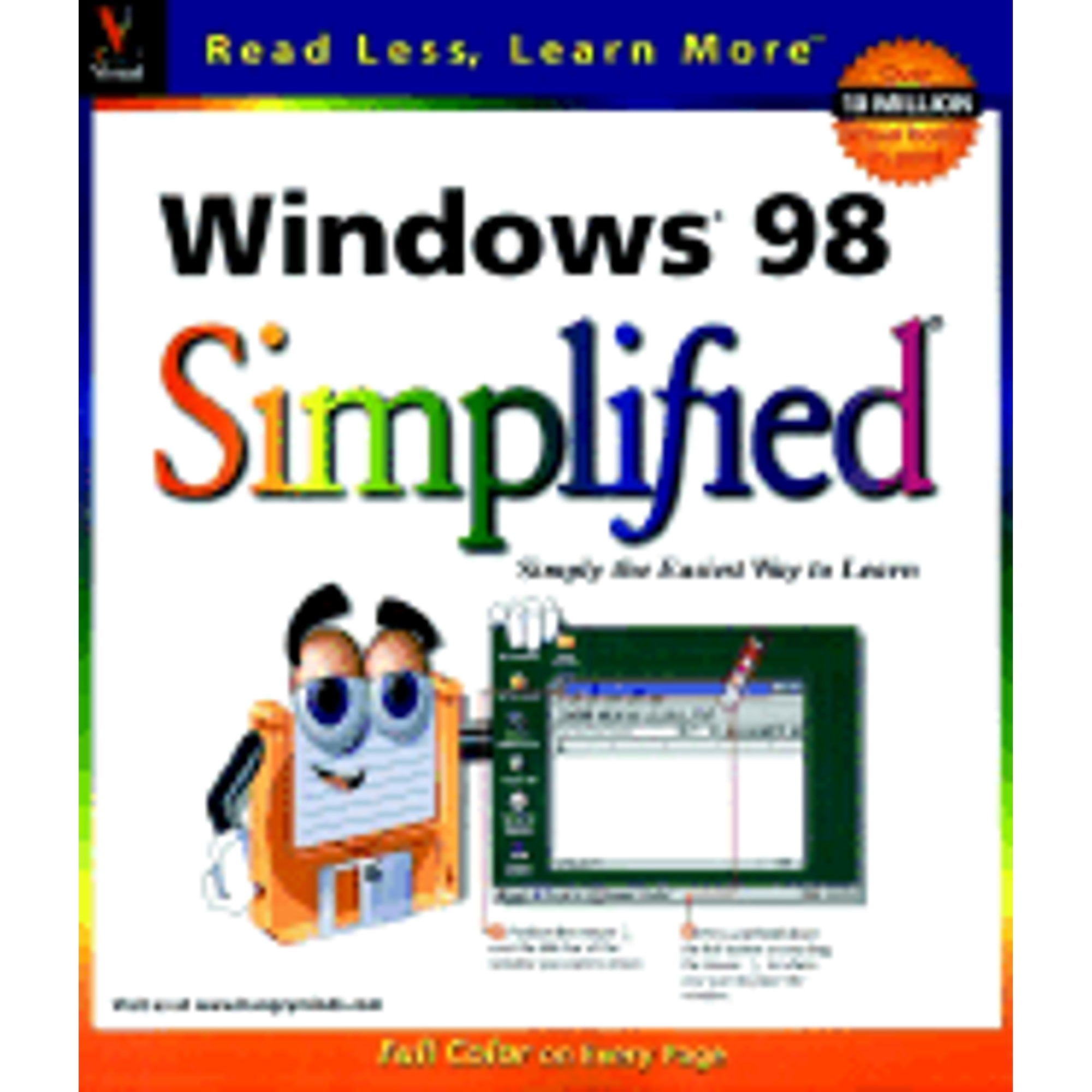 Pre-Owned Windows 98 Simplified Paperback - Walmart.com
