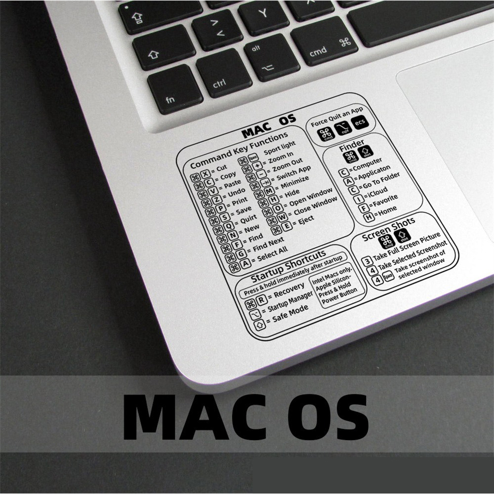 Windows PC Reference Keyboard Shortcut Sticker Adhesive For PC Laptop ...