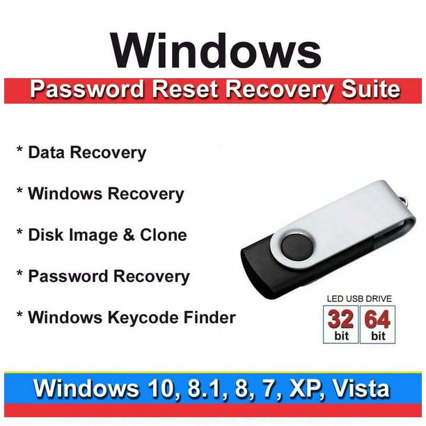 Windows Password Reset Recovery Usb Flash Drive For Legacy Bios