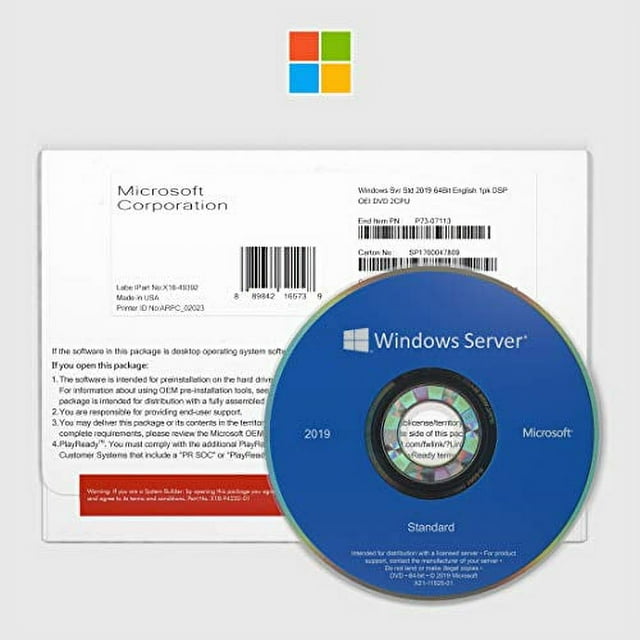 Windows Server 2019 Standard 16 Core OEM English Version | New Software ...
