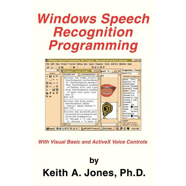 Windows Speech Recognition Programming : With Visual Basic and Activex Voice Controls - Walmart ...