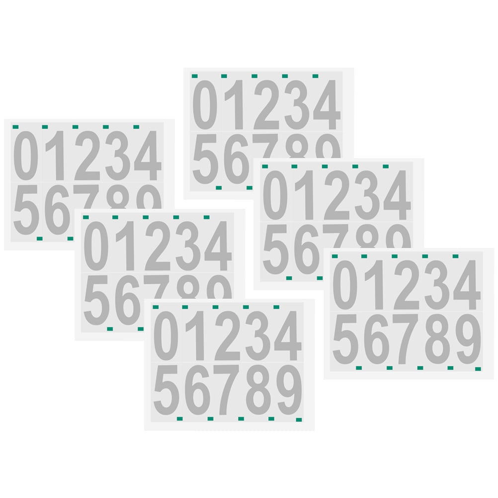 Sticker Numbers Mailbox for outside Address Reflective 6 Sheets Decor ...
