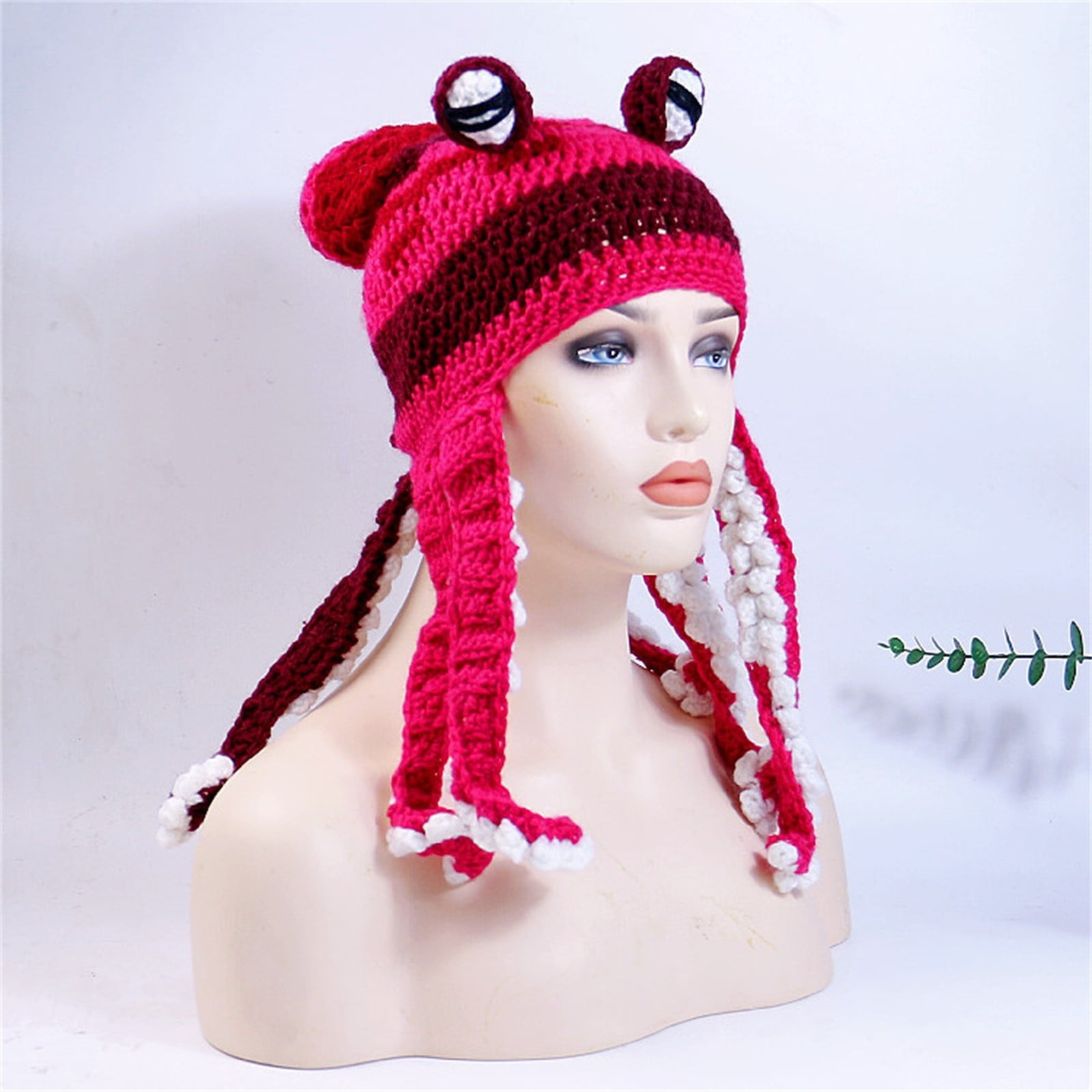 Windproof Bomber Hats Adult Halloween Party Tricky Funny Head Cover ...