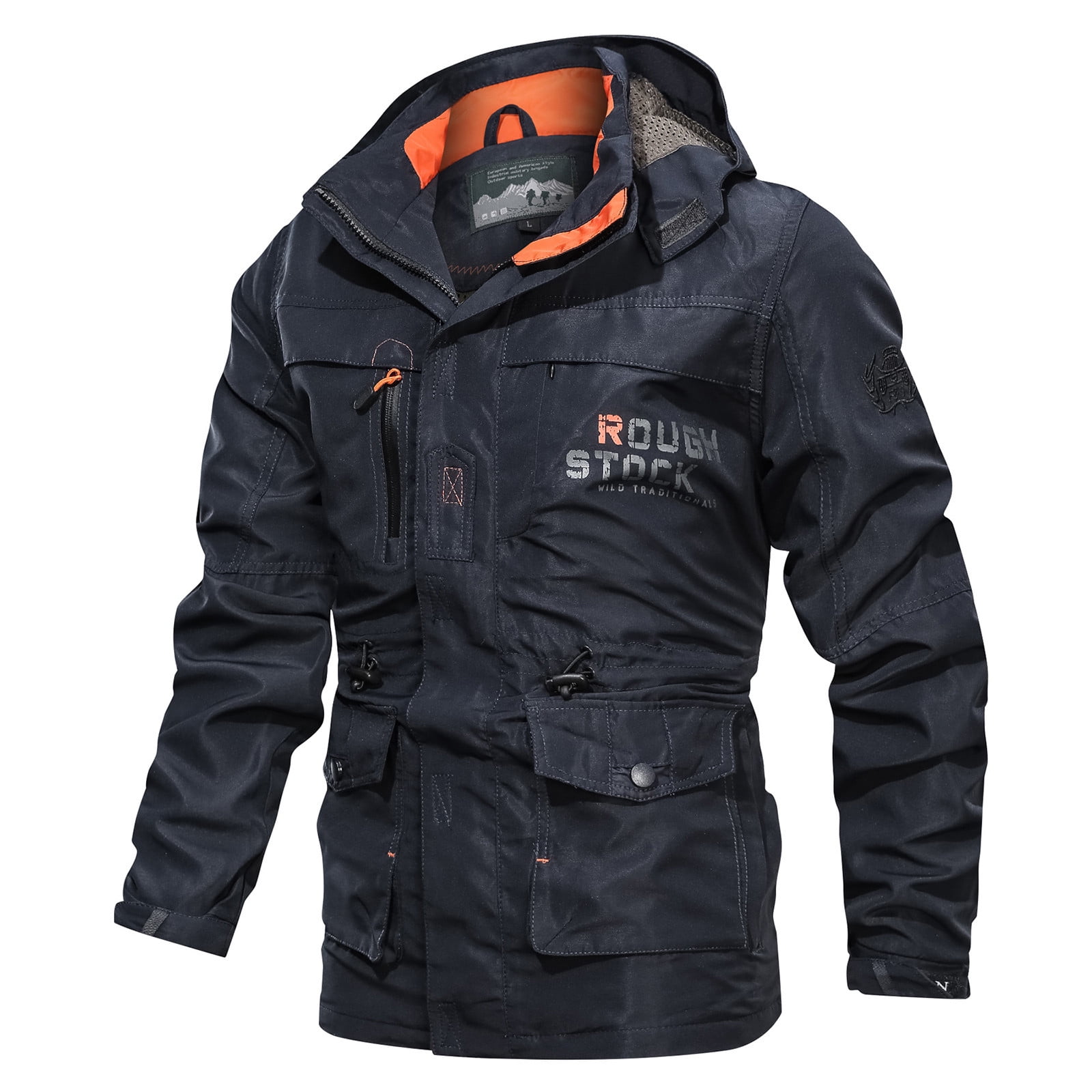 Windproof Bomber Jackets for Men's Jacket Mid-length Casual Outdoor ...