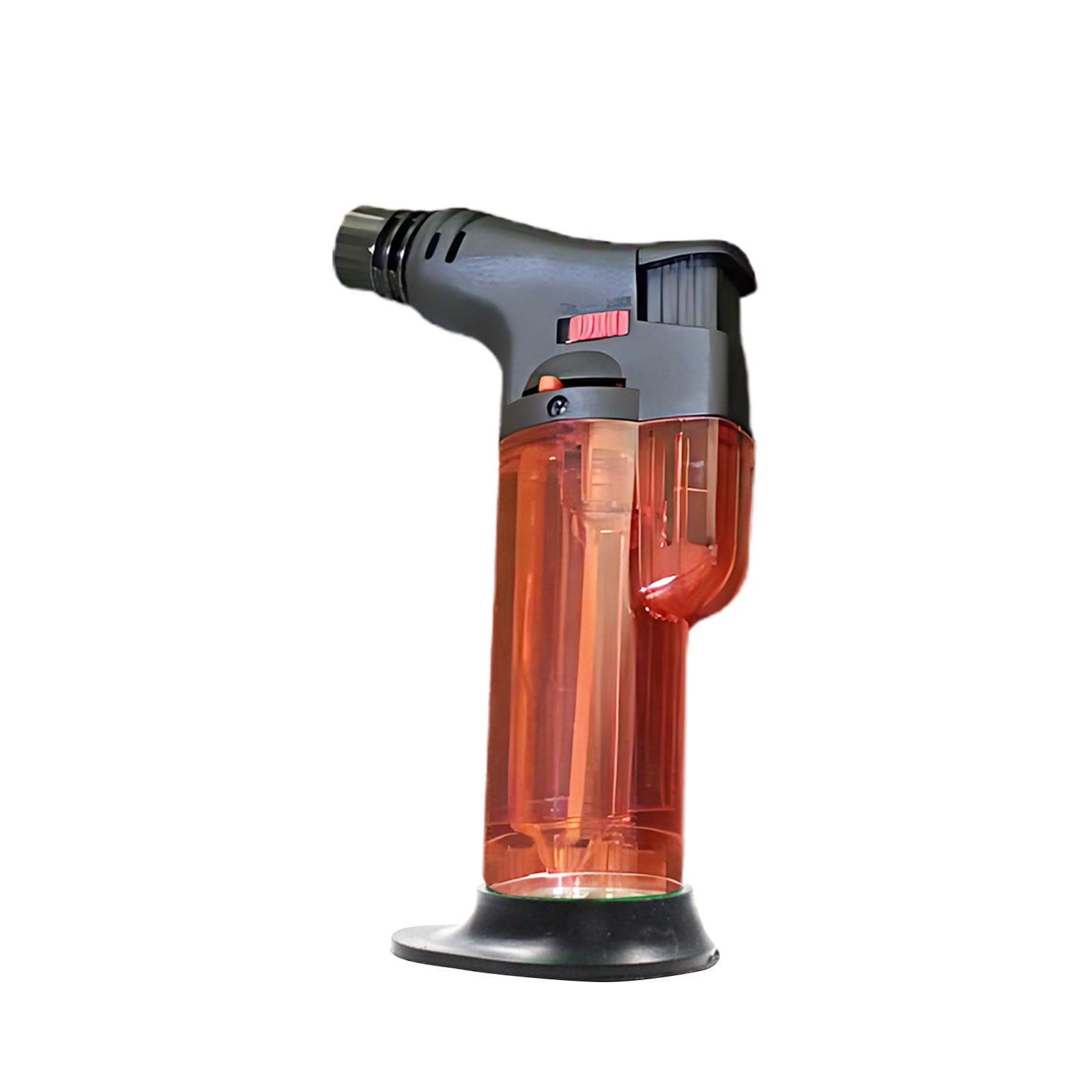 Windproof Butane Torch Lighter - Adjustable Flame with Stand, Portable ...