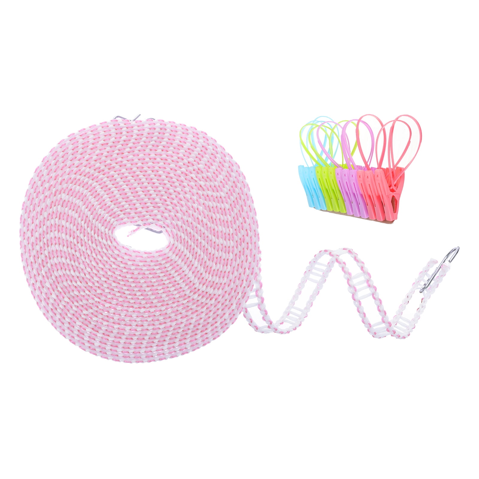Windproof Clothesline, 10M 33ft Plastic Non-Slip Clothes Drying Rope ...