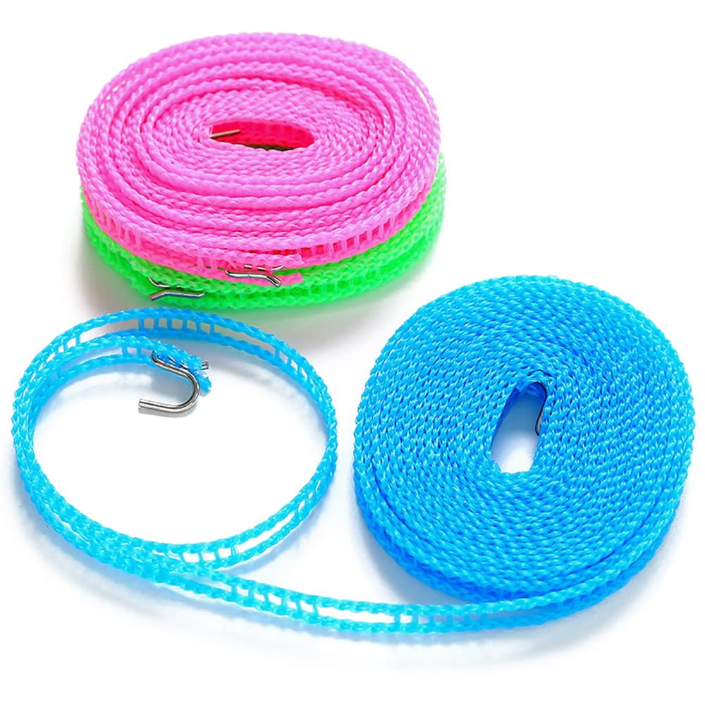 Windproof Clothesline, 10M Portable Washing Line, Camping, Portable ...