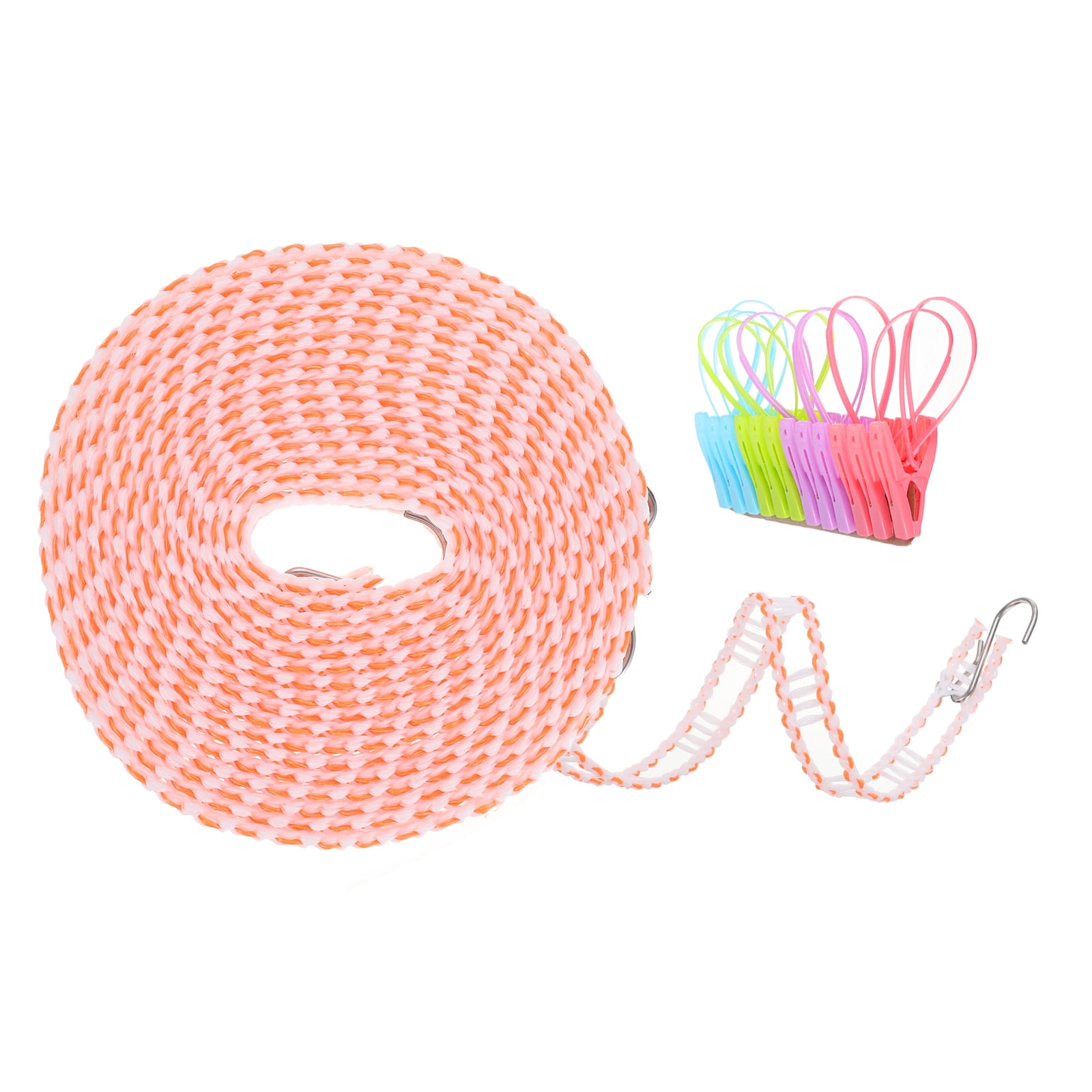 Windproof Clothesline, 5M 16.4ft Plastic Non-Slip Clothes Drying Rope ...