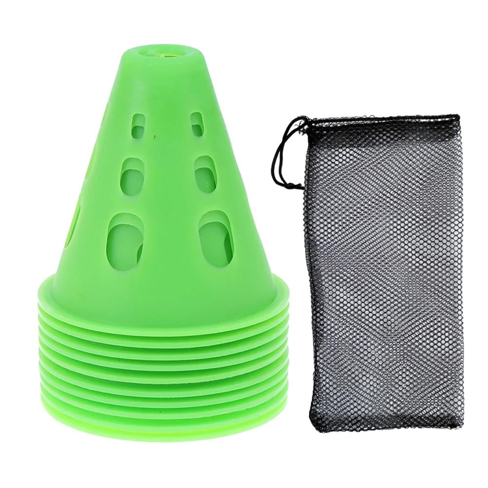 Windproof Conical Barrel Set - 10 Pack, Portable Soccer Training ...