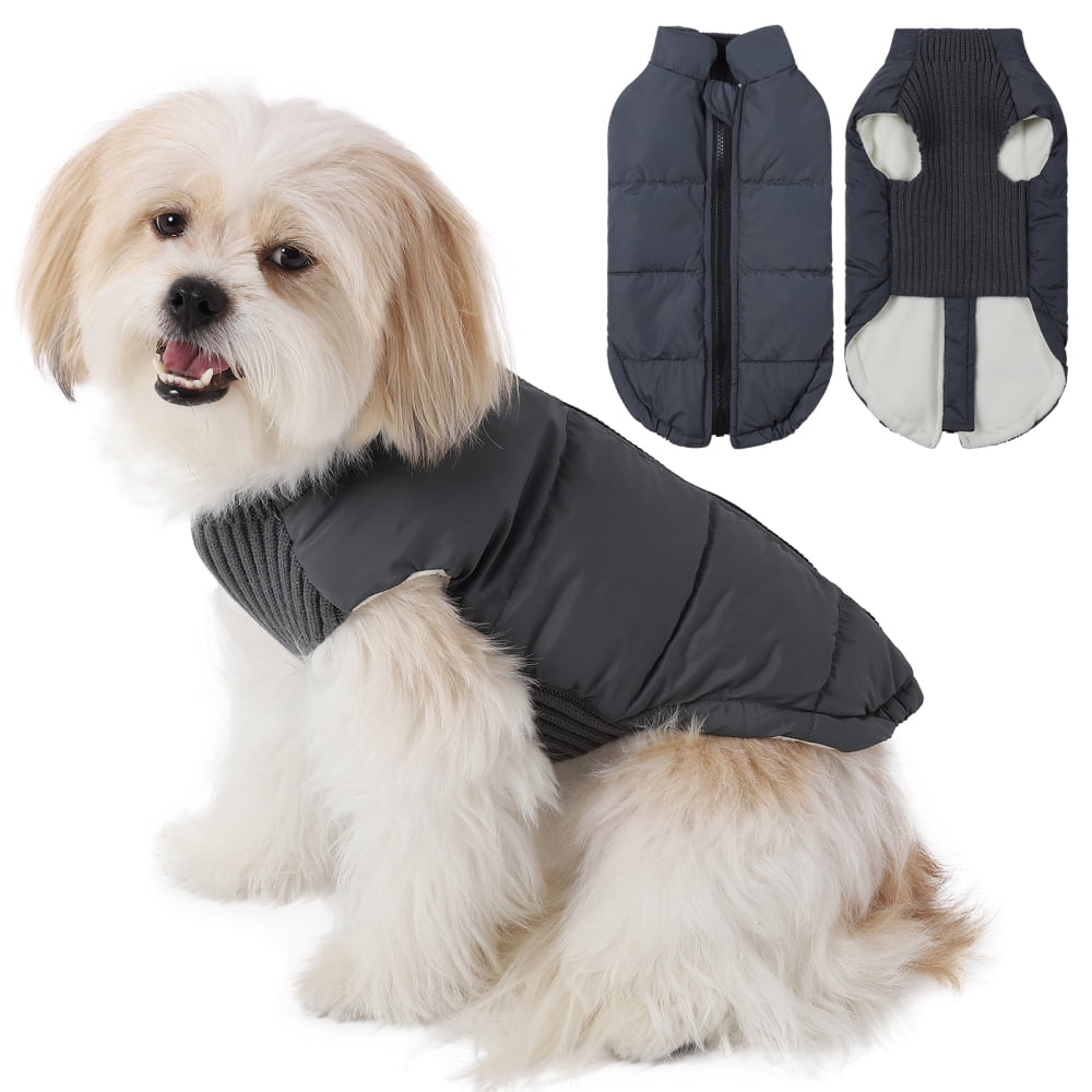 Windproof Dog Winter Coat Soft Dog Jacket Warm Dog Vest Cold Weather Pet Apparel for Small ...
