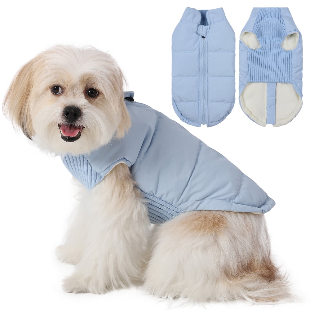 Windproof Dog Winter Coat Soft Dog Jacket Warm Dog Vest Cold Weather Pet Apparel for Small ...