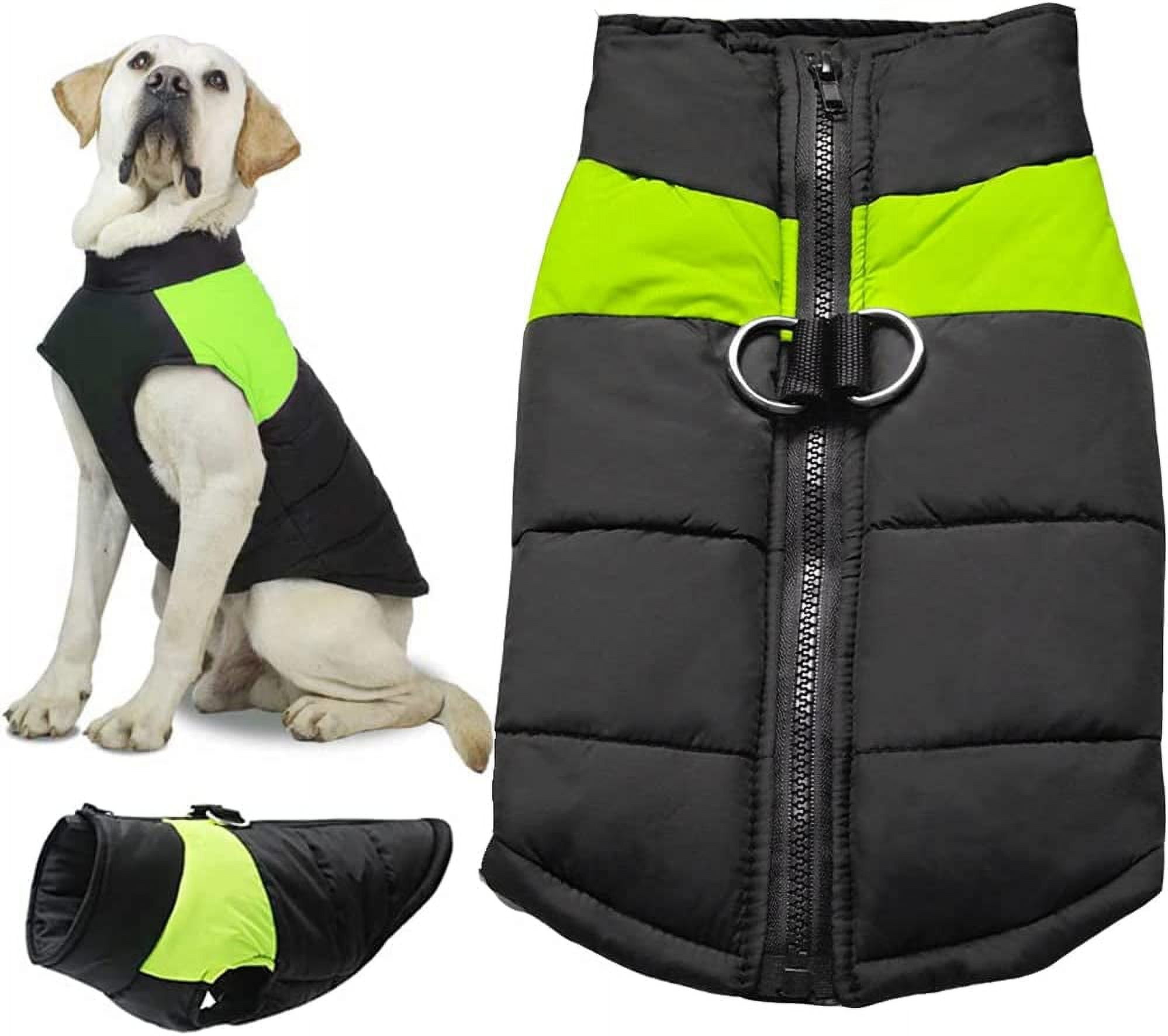 Windproof Dog Winter Jacket Waterproof Dog Coat Warm Dog Vest Cold ...