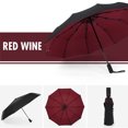 Windproof Double Layer Fully Automatic Resistant Umbrella - Walmart.com