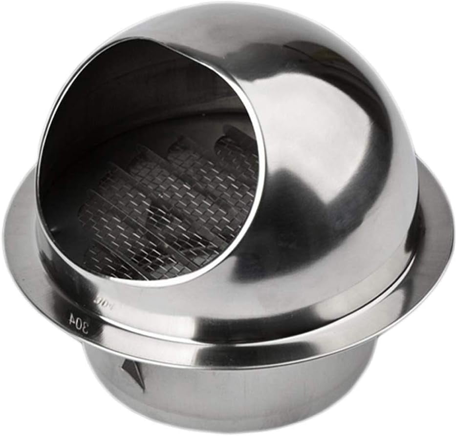 Windproof Exhaust Wall Vent For Fresh Air System, 304 Stainless Steel ...