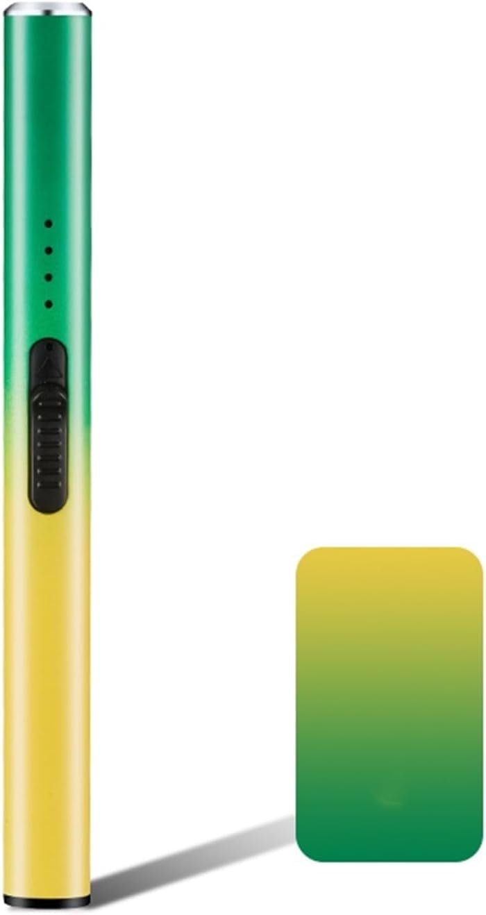 Windproof Flameless Electric Lighter, Long Straight Tube Pulse Igniter ...