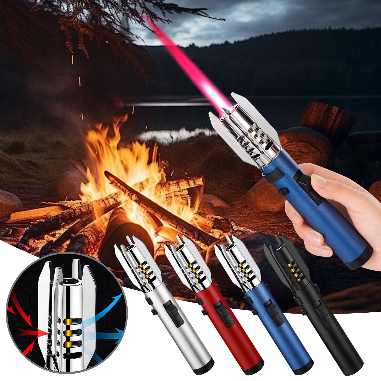 Windproof Lighter under $5! Bzdzmqm Metal Gas Lighter Windproof, High ...