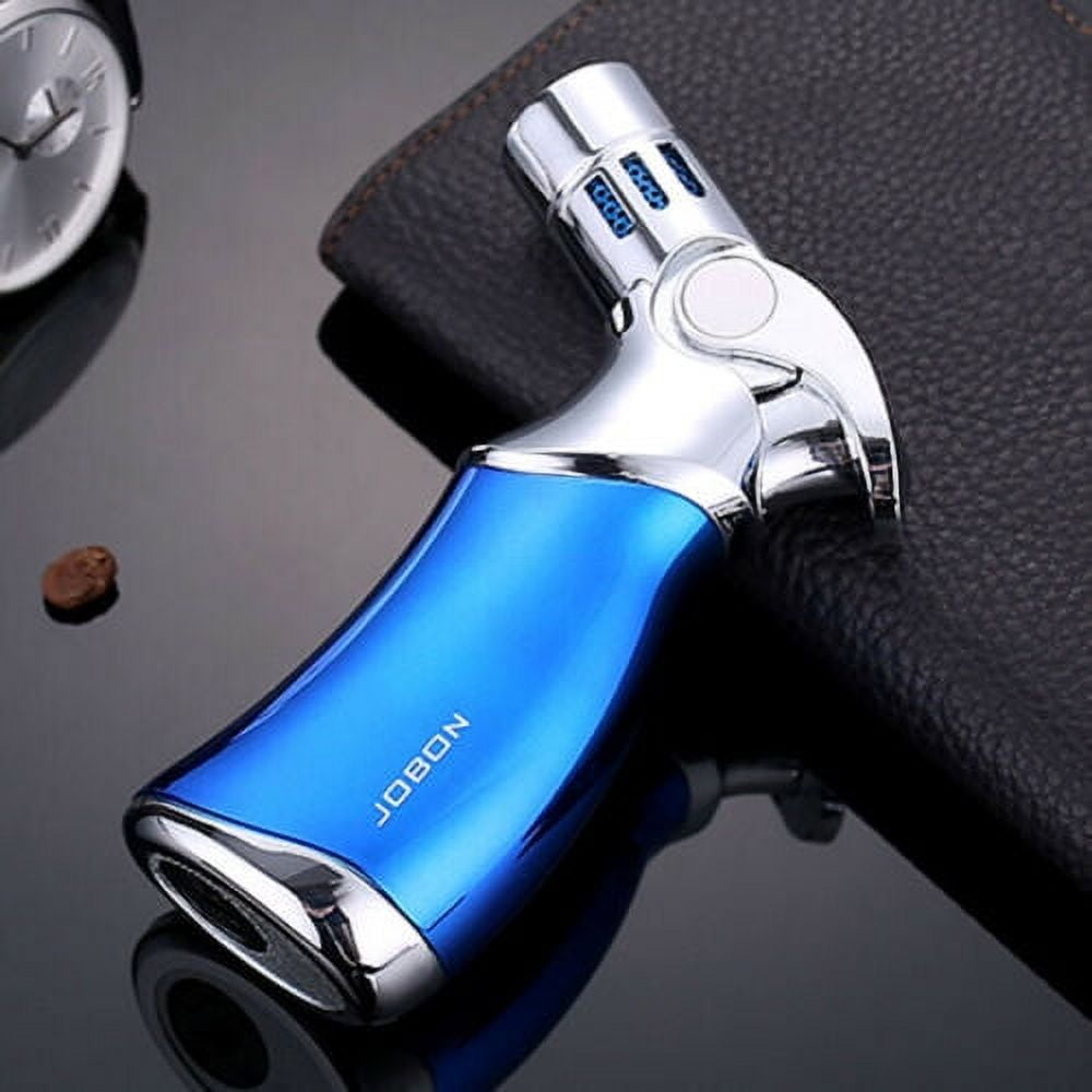 Windproof Luxury 4 Nozzles Quad Jet Torch Lighter Elegant Four Flame ...