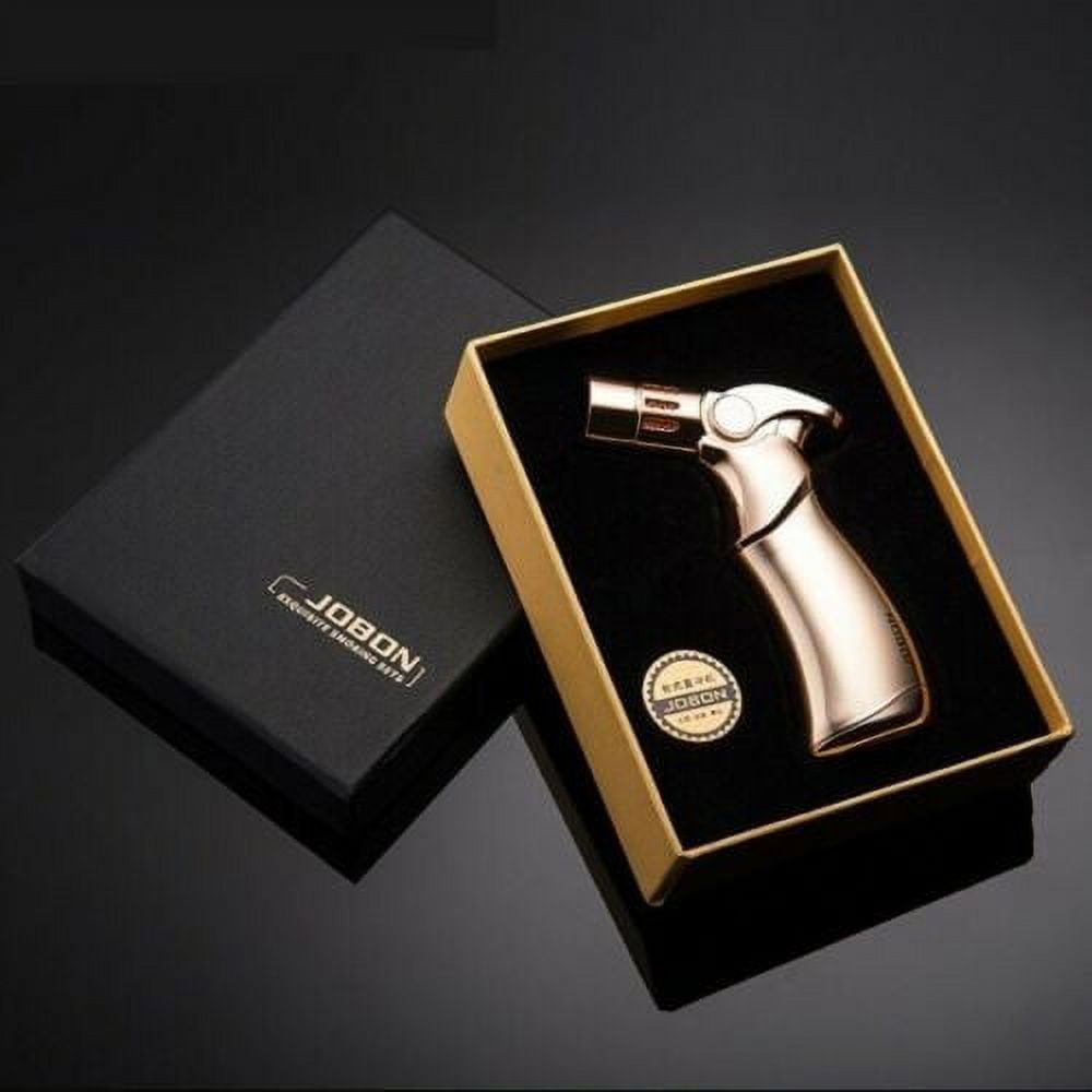 Windproof Luxury 4 Nozzles Quad Jet Torch Lighter Elegant Four Flame ...