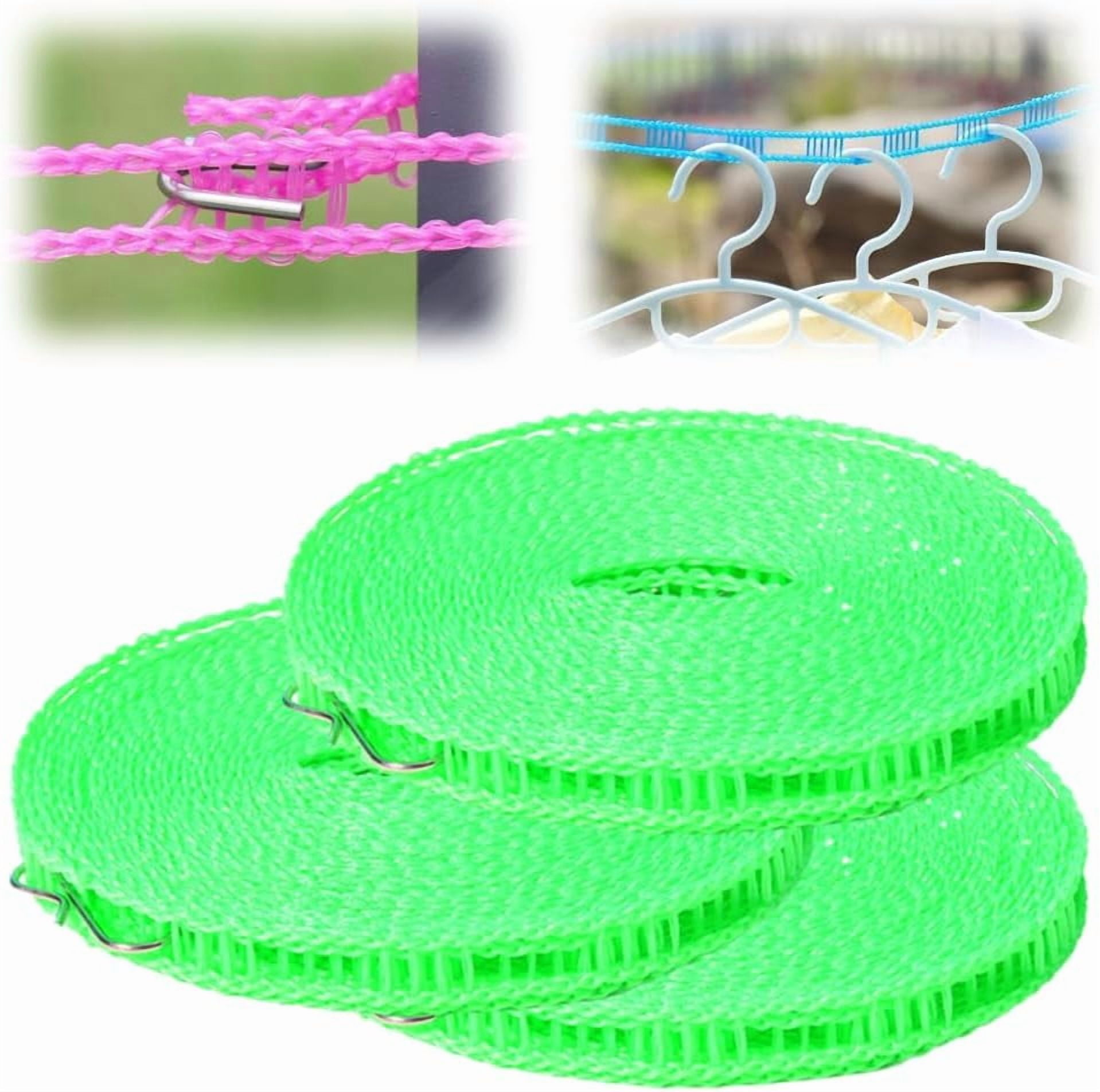 Windproof Non-Slip Clothesline, Retractable Clothesline Outdoor Camping ...