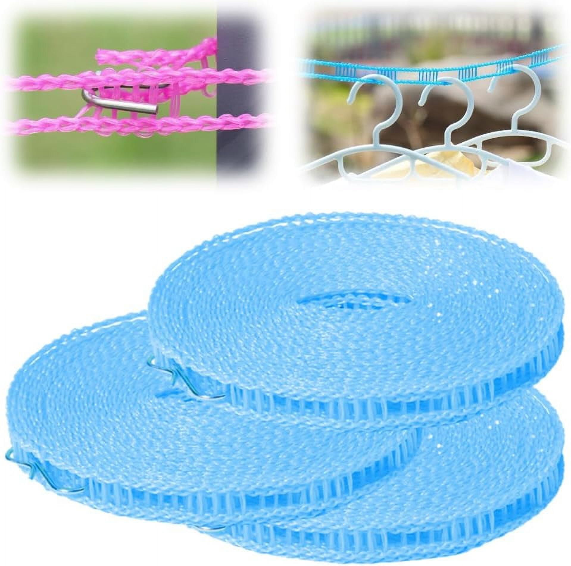 Windproof Non-Slip Clothesline, Retractable Clothesline Outdoor Camping ...