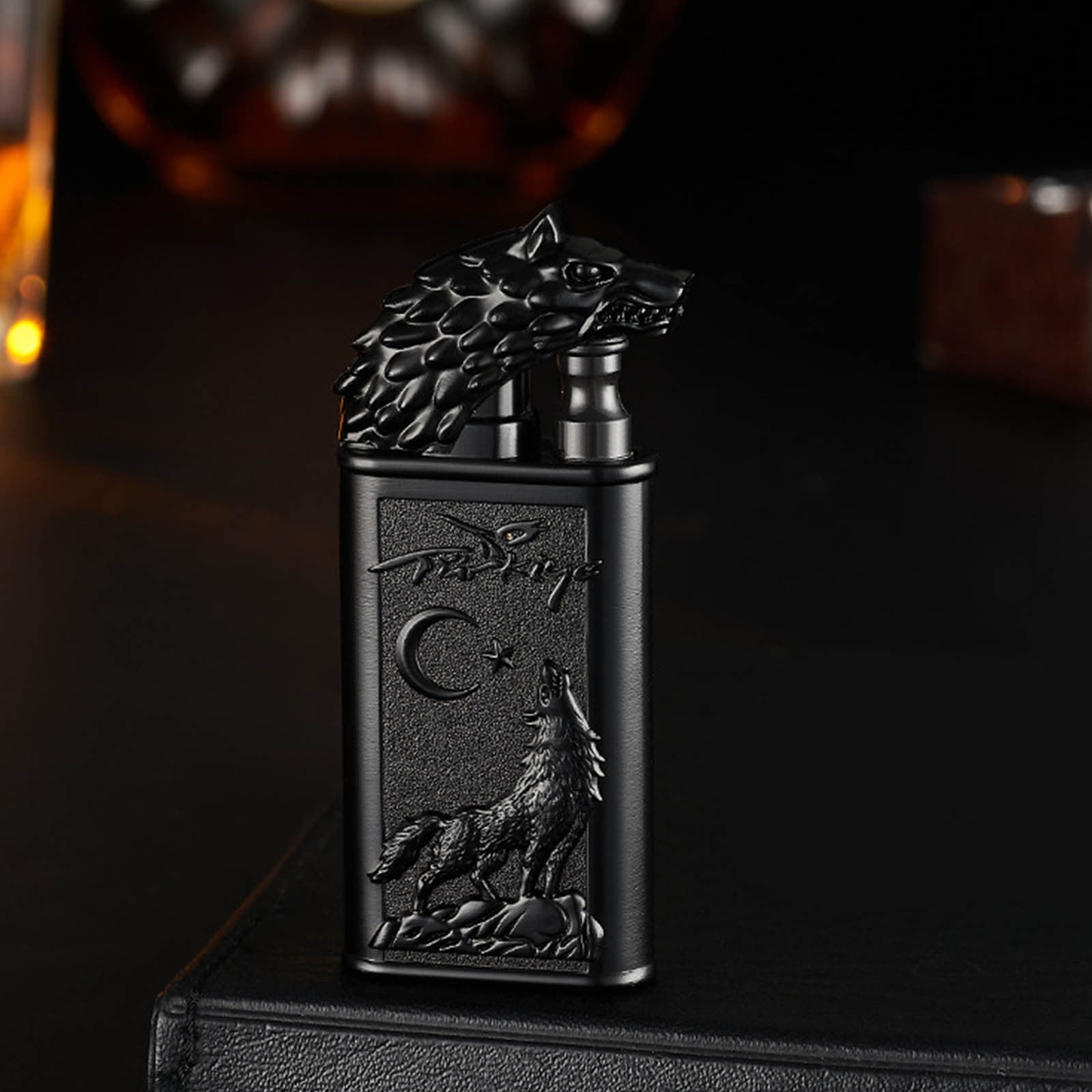 Windproof Quartz Dial Rechargeable Butane Lighter | Electroplated ...