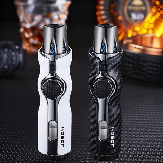 Windproof Refillable Butane Torch Lighter - Sleek Zinc Alloy Design ...