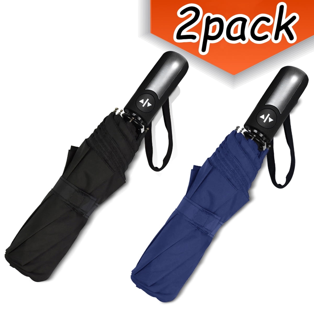 2CFun Windproof Travel Umbrella, Compact Lightweight Fiberglass Frame ...