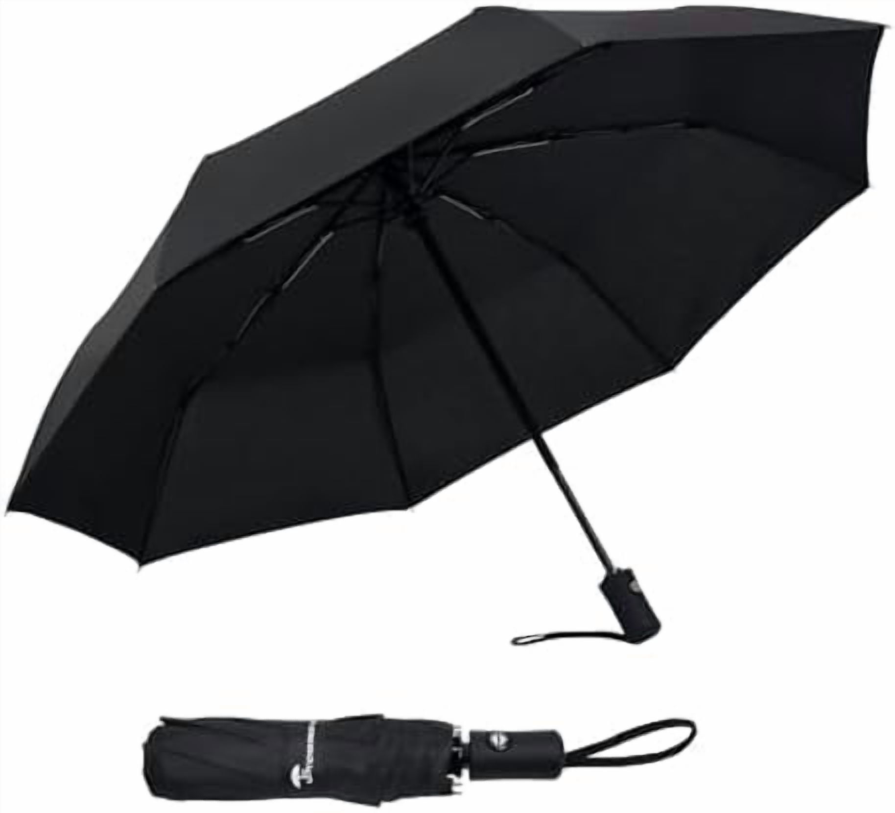 Windproof Travel Umbrellas for Rain - Easy Auto Open Close, Durable ...