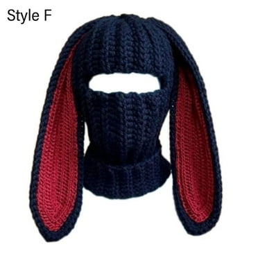 Manunclaims Balaclava Hat Long Bunny Ears Comfortable Windproof ...