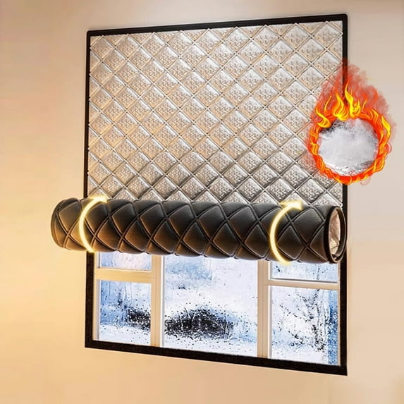 Windproof and warm curtains, winter windproof, bedroom, insulation film ...