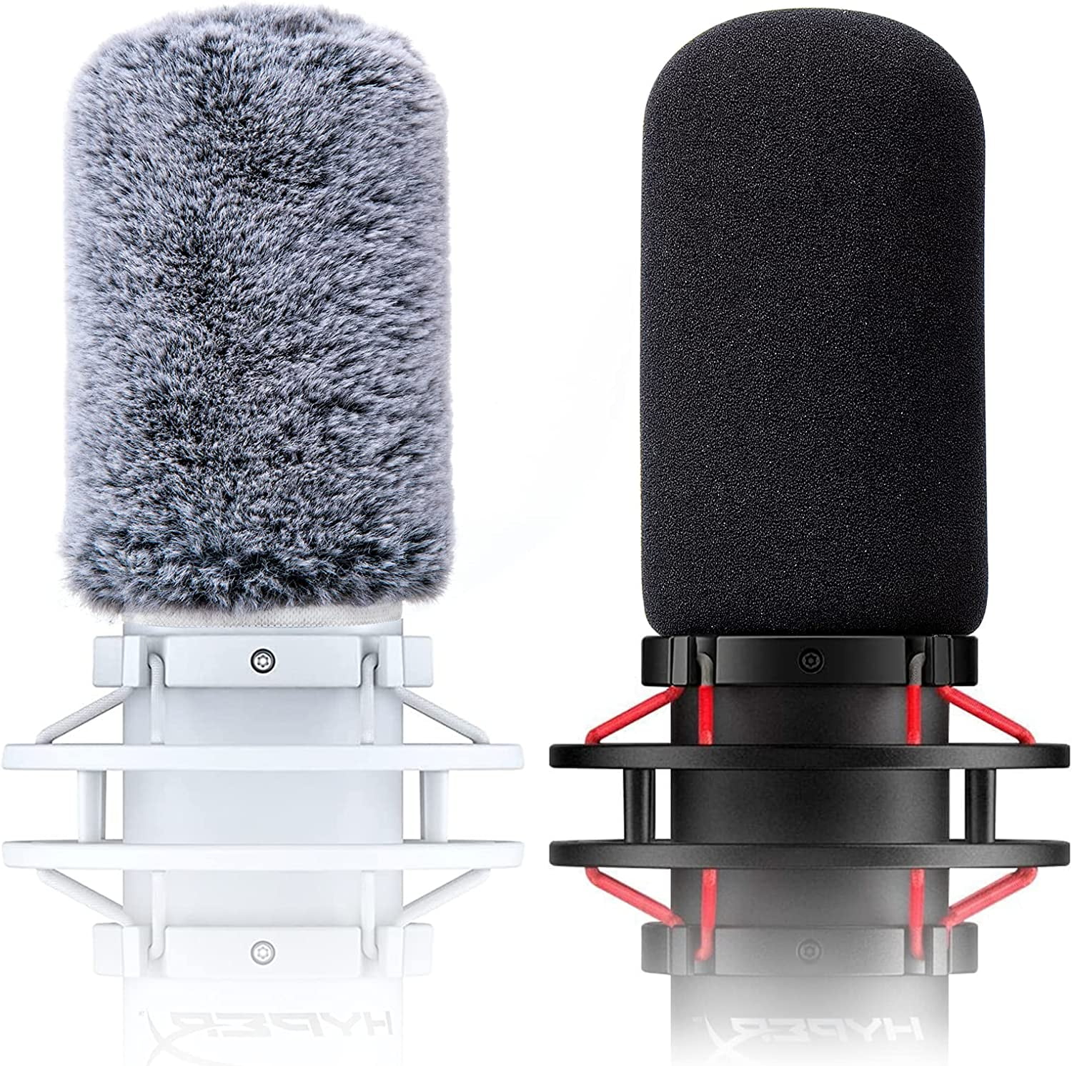 Windscreen Pop Filter Compatible with HyperX QuadCast - Mic Foam Cover ...
