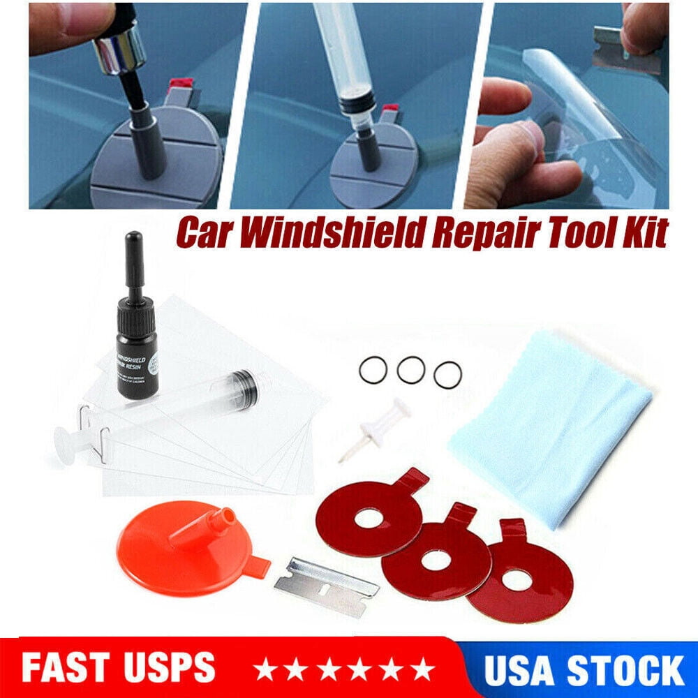 Windscreen Windshield Repair Tool Set DIY Car Kit Wind Glass For Chip ...