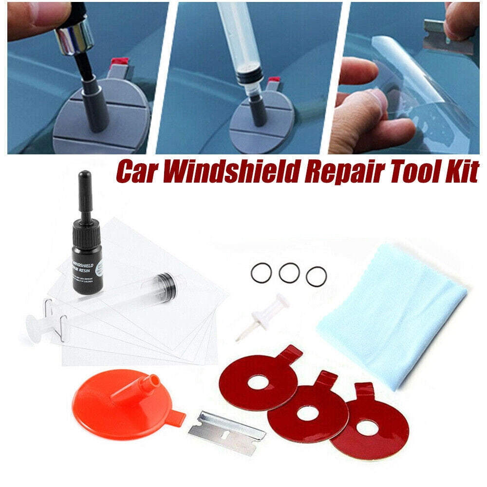 Windscreen Windshield Repair Tool Set DIY Car Kit Wind Glass for Chip ...