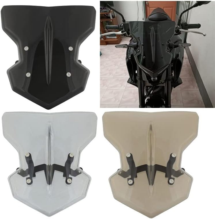 Windscreen Windshield Wind Deflector Shield Screen Visor Glass with ...