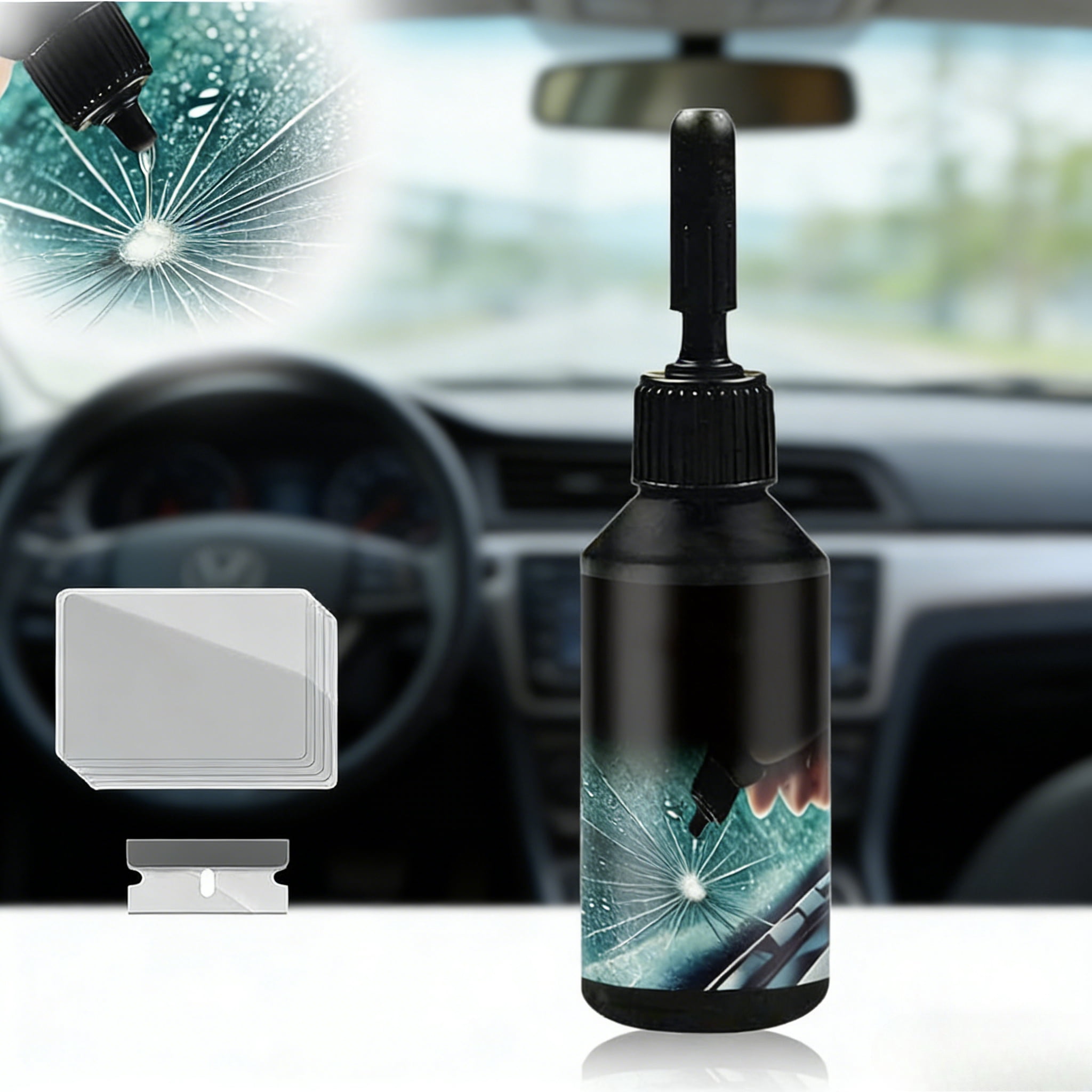 Windshield Chip Repair Kit, 2026 New Glass Cracks Gone Repair Kit ...
