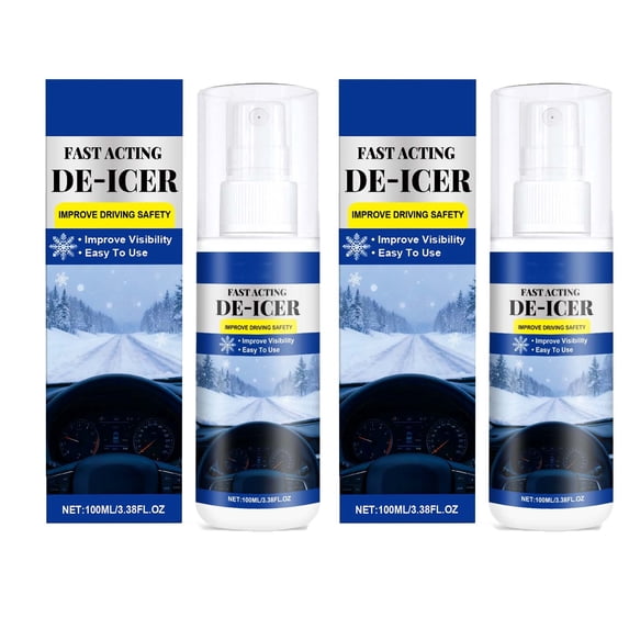 Windshield Cleaner Fast Acting De-Icer Improve Driving Safety ...