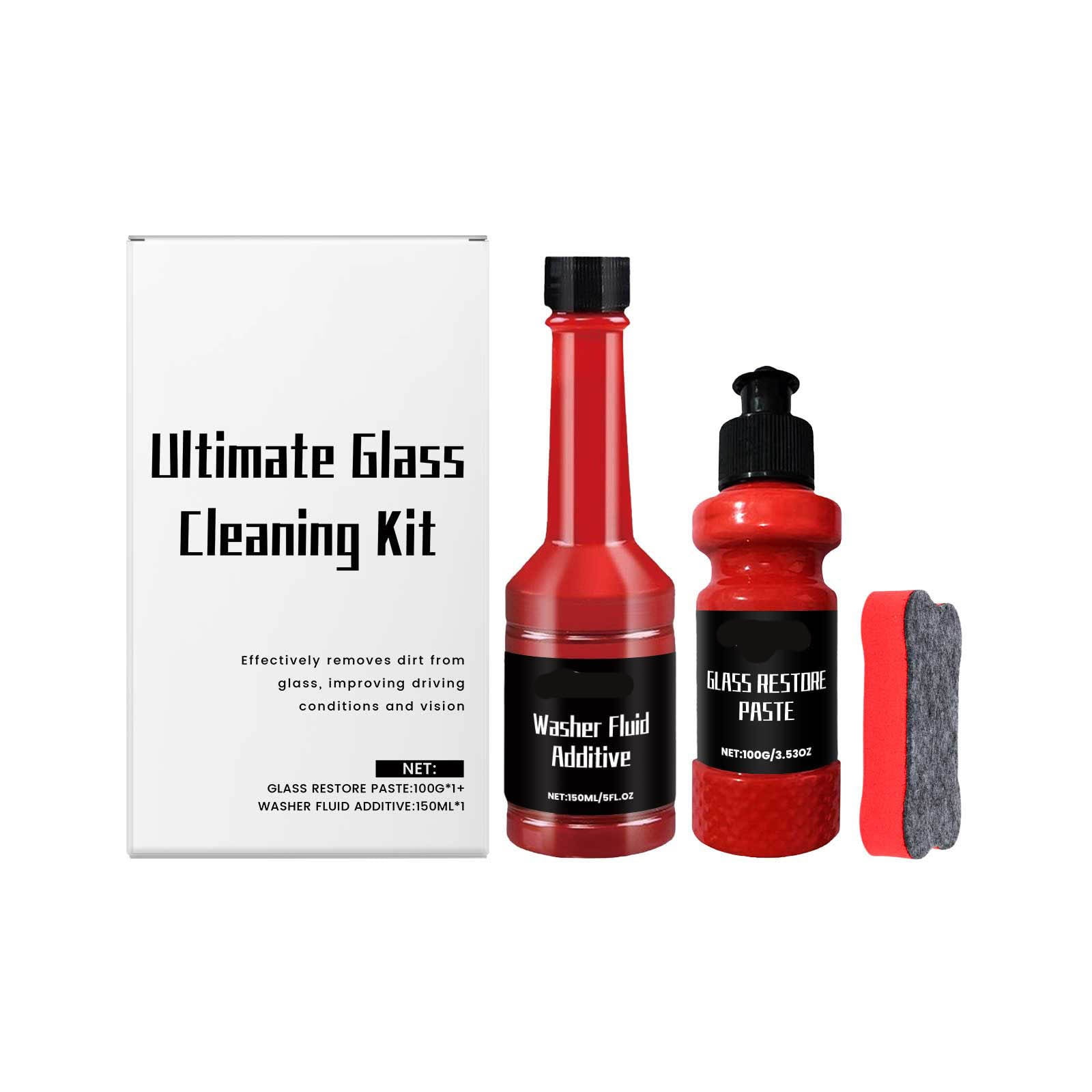Windshield Cleaner Kit Oil Film Remover 2-Minute Fast Action ...