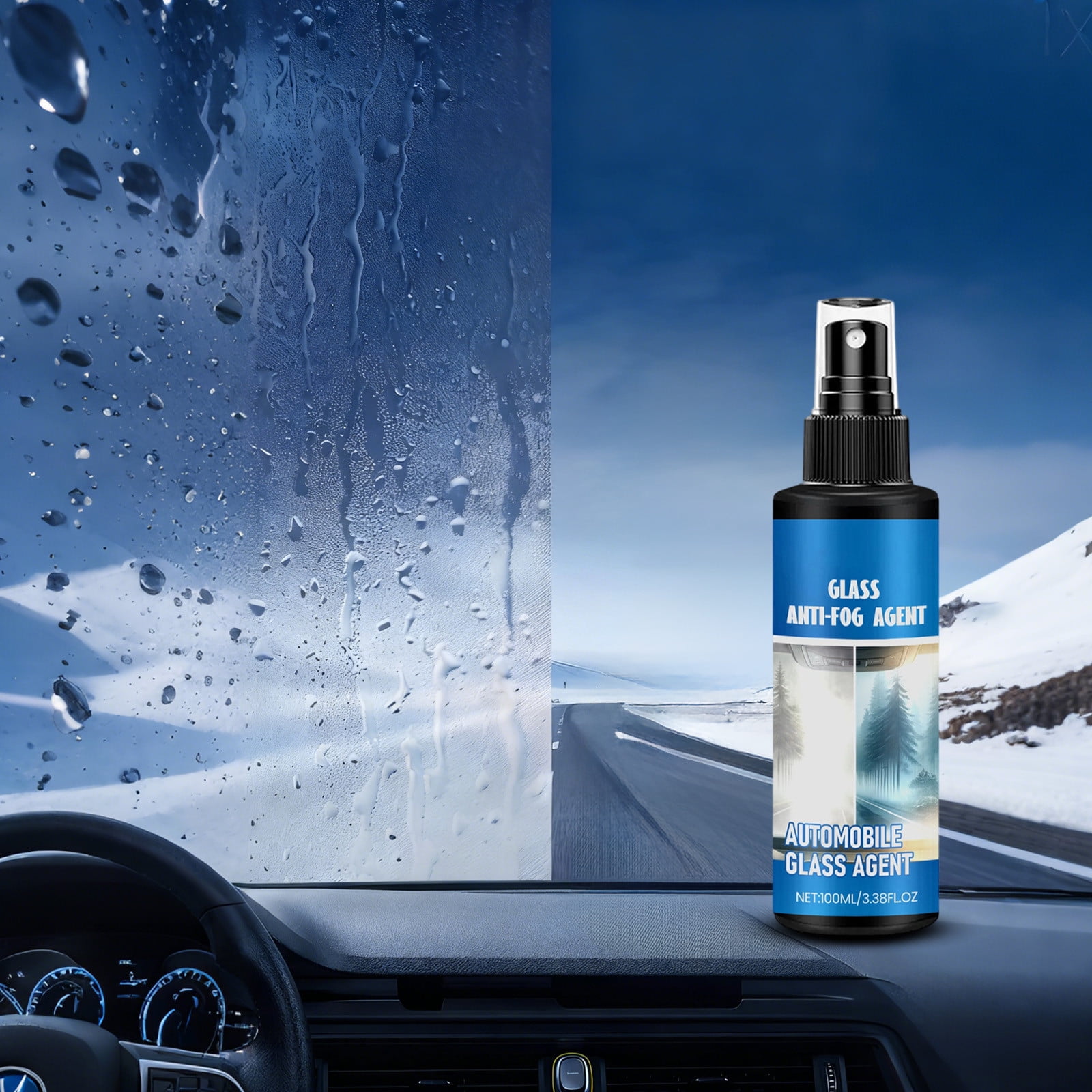 Windshield Cleaner, Water Repellent Formula, Streak Free Glass Cleaner ...
