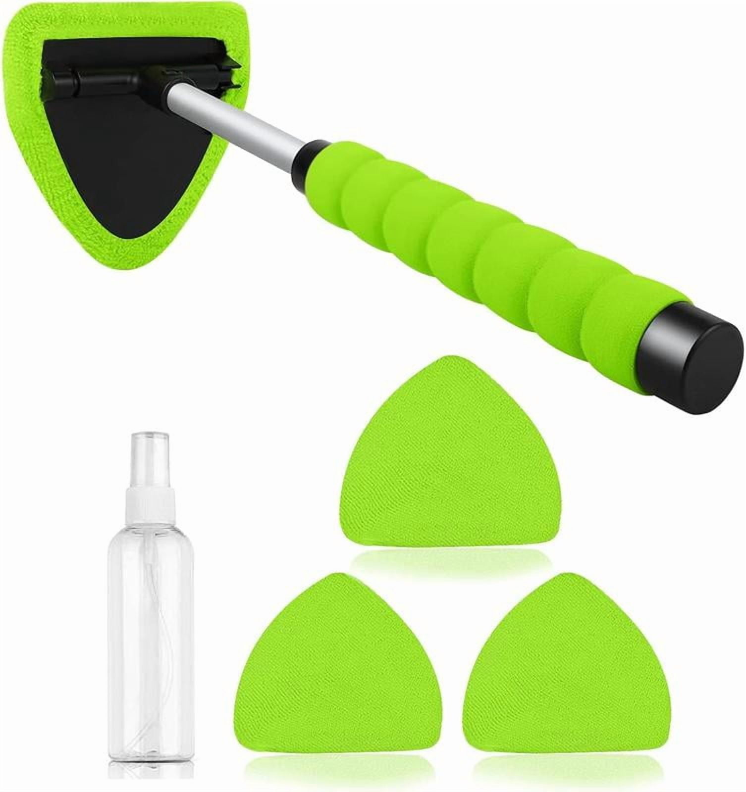 Windshield Cleaning Tool, Microfiber Car Window Cleaner with 4 Reusable ...